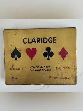 Vintage | Games | New 7s Vintage Claridge Sealed Cat Playing Cards Two ...